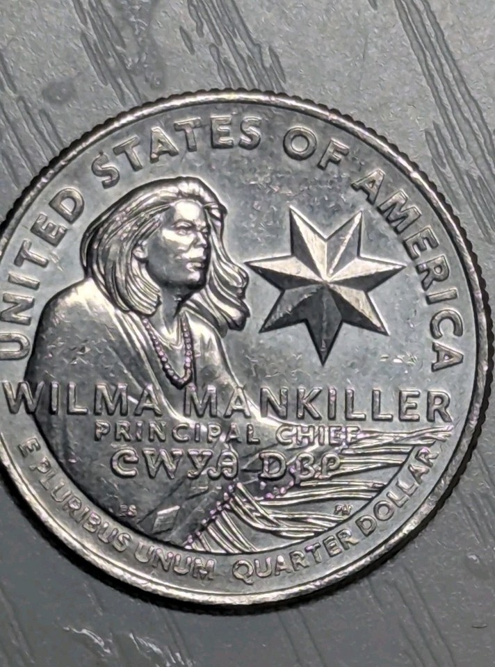 2022 P Wilma Mankiller Quarter DDO DDR Scarface Error | eBay