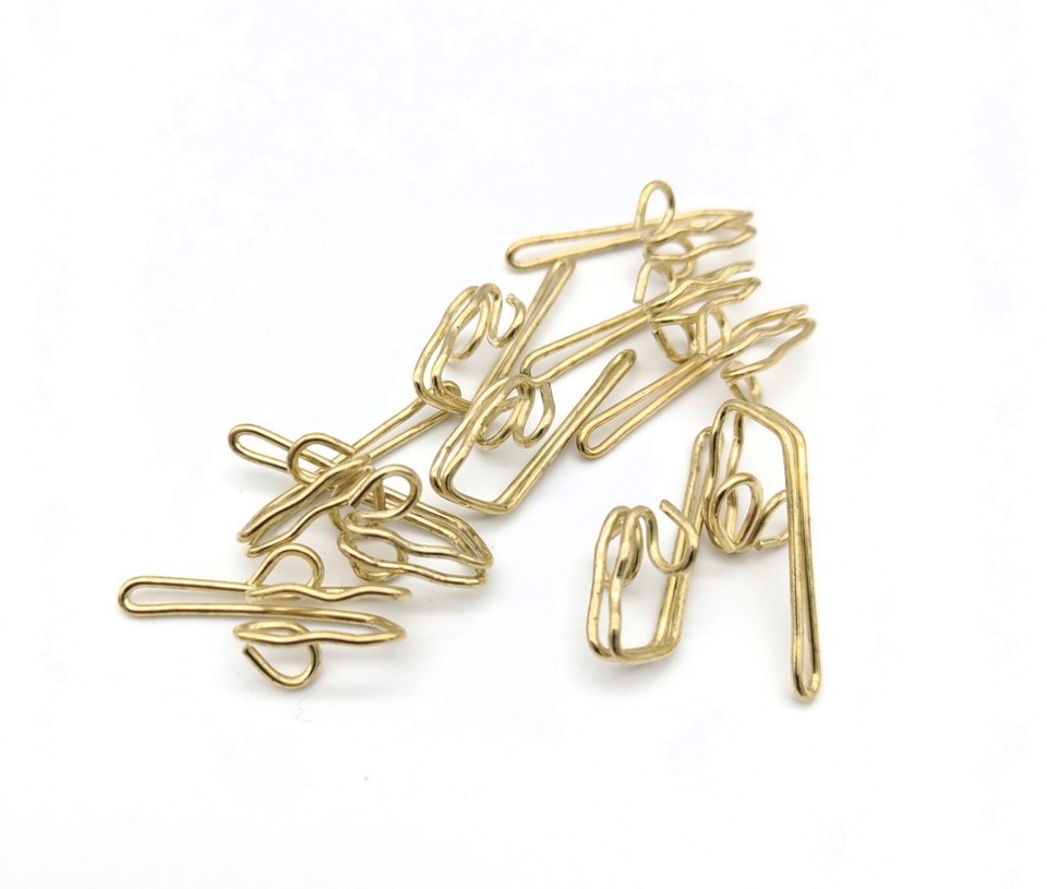 9 x Metal Curtain Pole Rings Inner Diameter 30mm Fixed Eye + Header ...