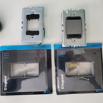 AWP2GGR4 - LEGRAND GRAPHITE ADORNE WALL PLATES (2) & ASTP1532 3-WAY ...