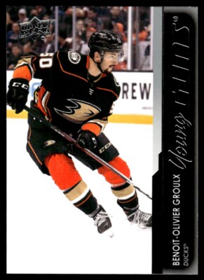 2021-22 Upper Deck Young Guns Benoit-Olivier Groulx Rookie Anaheim ...