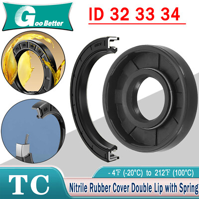 TC R23 Metric NBR Double Lip Rotary Shaft Oil Seal 32/33/34mm with ...