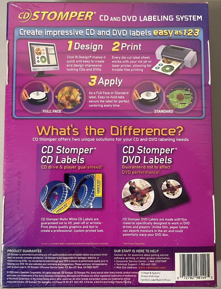 CD Stomper Professional Edition CD & DVD Labeling System Maker | eBay