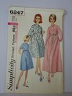 Juniors Robe Two Lengths Simplicity 6247 Pattern Vintage 1965 Size 13 ...