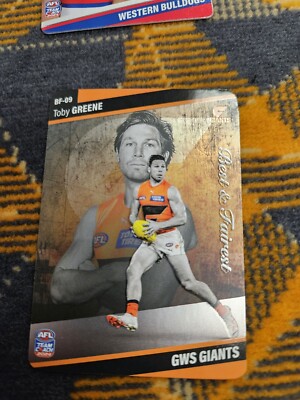 2024 AFL TEAMCOACH Toby Greene GWS Giants Best & Fairest BF-09 | eBay ...