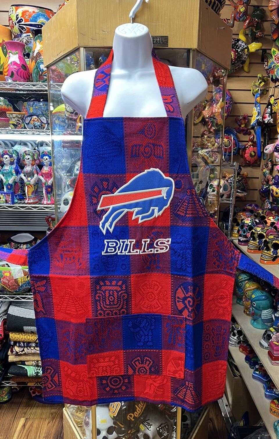 NFL Apron Buffalo Bills Acrylic Cotton/ NEW Made In 🇲🇽🇲🇽🇲🇽🇲🇽. | eBay