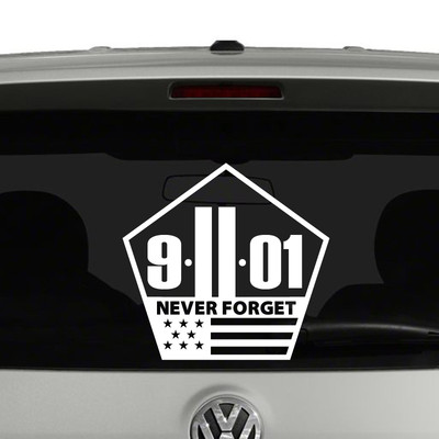 Never Forget 9-11 Pentagon Twin Towers Vinyl Decal Sticker | eBay