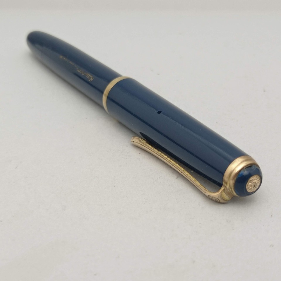 Kaweco Dia 802 G Blue Piston Fountain Pen 14k EF Nib Vintage Very Rare ...
