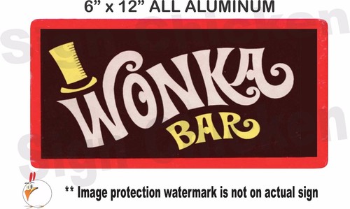 Funny Sign - WILLY WONKA, wall decor, WONKA BAR - Movie Prop, chocolate ...