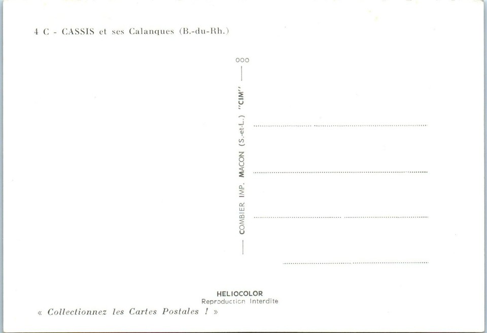 Cassis and its Calanques, Bouches-du-Rhone, France Multiview Postcard ...
