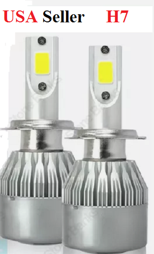 2PCS COB H7 LED Headlight Bulb High Low Beam Fog LightConversion Kit ...