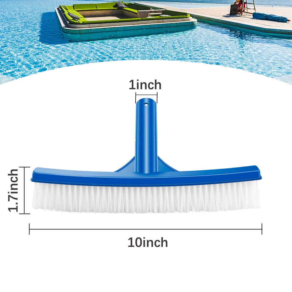 Pool Cleaning Brush Heavy Duty Floor Wall Pool Spa Brush Aluminum ...