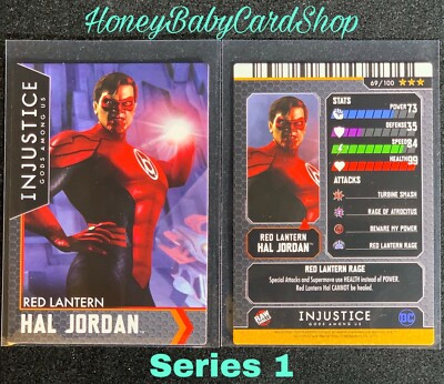 Injustice Arcade Series 1 OOP Card 69 Red Lantern Hal Jordan Power Rare ...