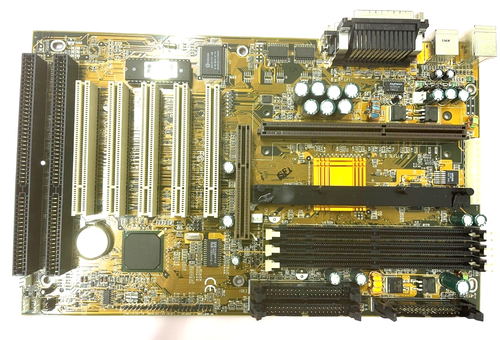 RARE VINTAGE ECS P6BX-A+ INTEL 440BX P2 P3 SLOT 1 ATX MOTHERBOARD ...