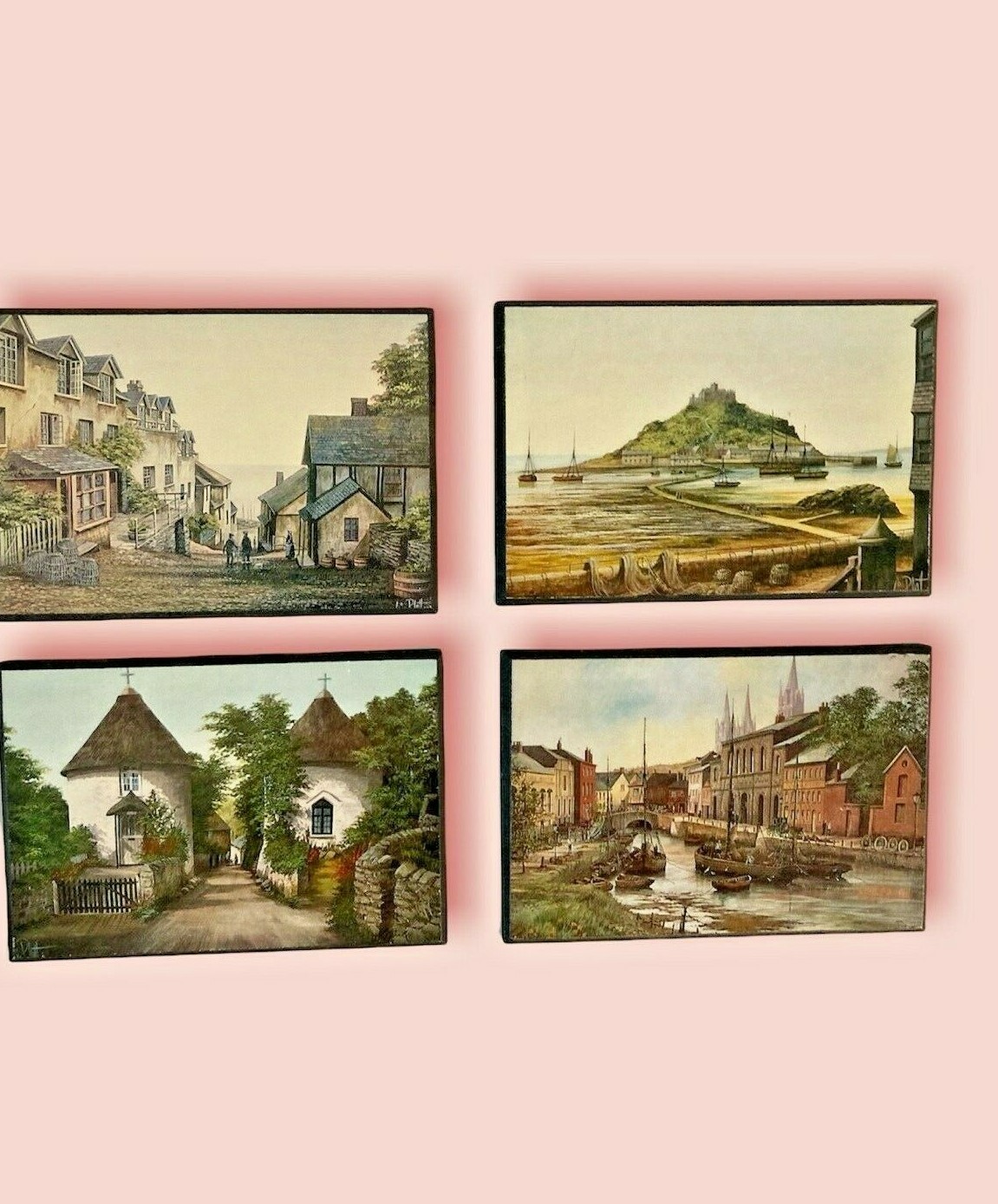 Kevin Platt Prints Collection 4 Prints St Michaels Mount Clovelly ...