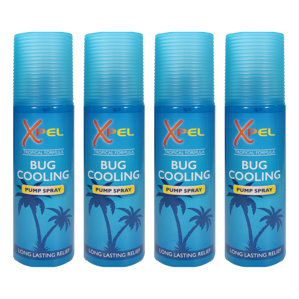 120ml Xpel Bug Insect Cooling Pump Spray Long Lasting Relief Tropical ...