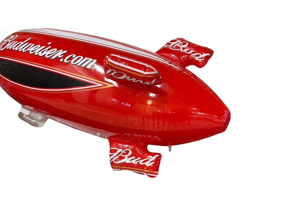 Budweiser Inflatable Hanging Blimp (6 Feet Long 20" Round) - EUC | eBay