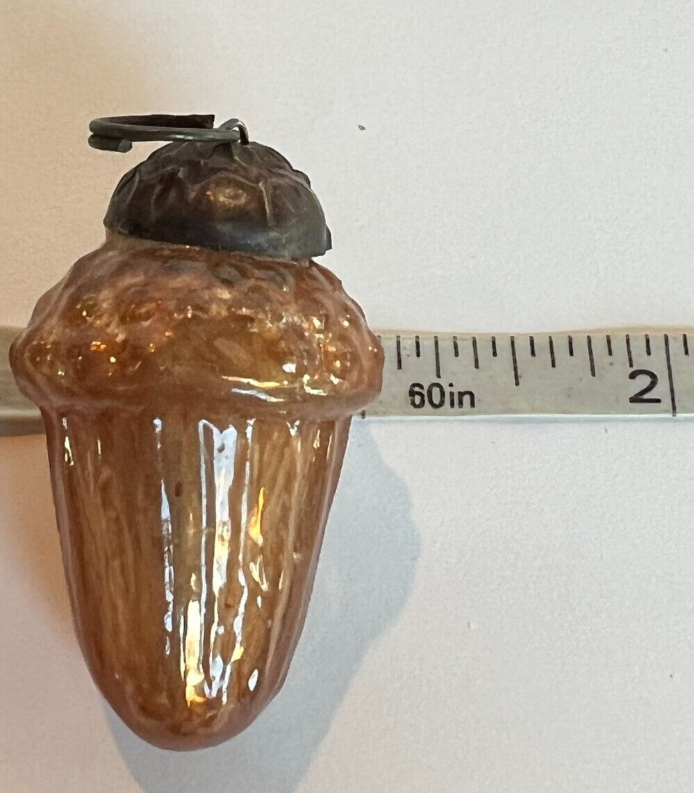 Creative CoOp Set 6 Vintage Look Mercury Glass 1" Fall Ornaments Acorn Pine Cone | eBay