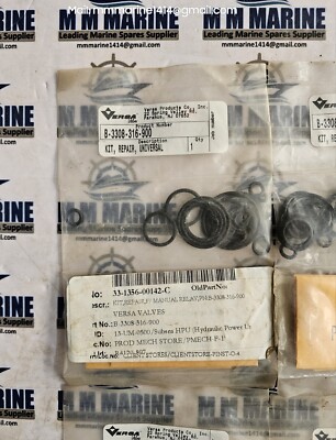 VERSA VALVES, B-3308-316-900, KIT, REPAIR, UNIVERSAL, MANUAL RELAY, 06 ...