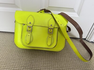 Cambridge Satchel Company satchel small/Neon Yellow | eBay UK