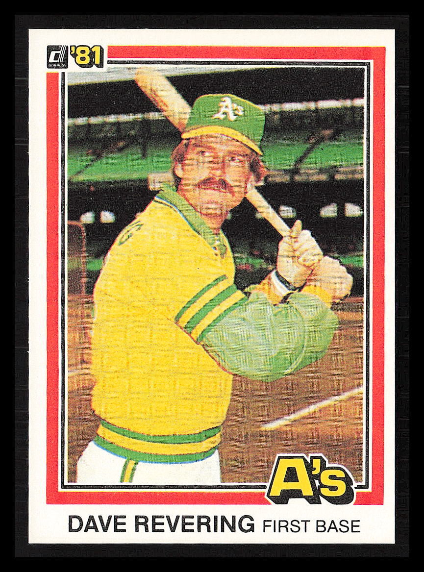 Dave Revering 1981 Donruss #117 Oakland Athletics | eBay