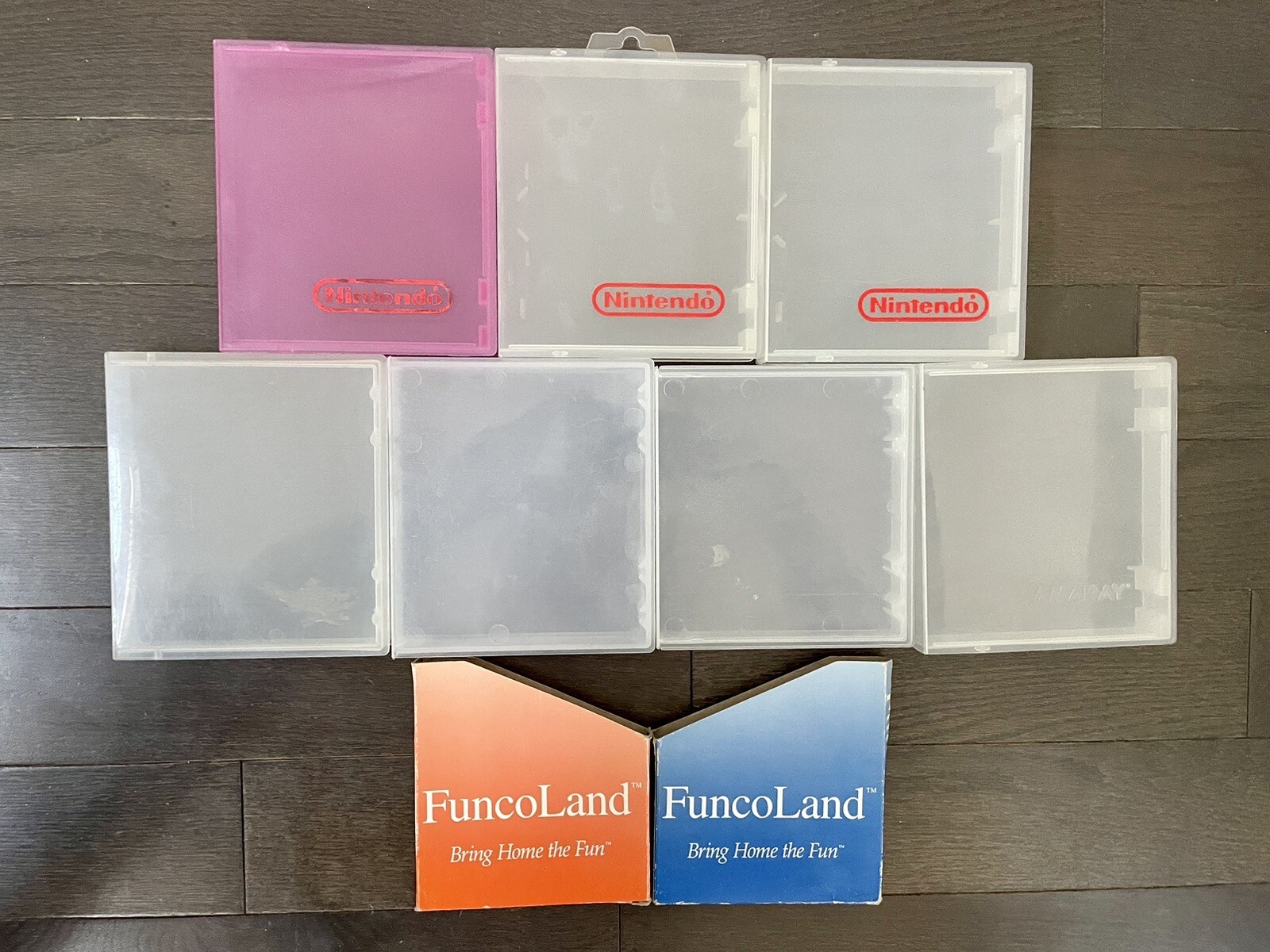 7 Nintendo NES Clear Plastic Hard Clamshell Cartridge Case 2 Funcoland ...