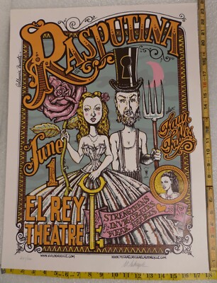 ROCK & ROLL MUSIC MEMORABILIA PSYCHEDELIC POSTER RASPUTINA & FAUN ...