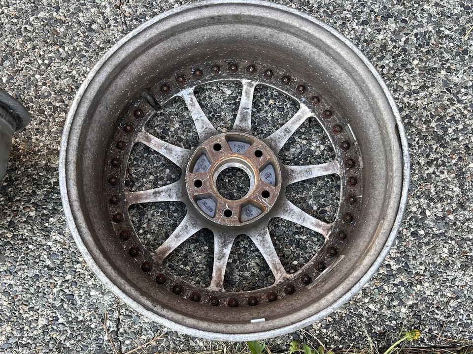 Rare JDM 2pc real Blitz Type 01 17x8 +35 5x114.3 LO DISK wheels rims ...