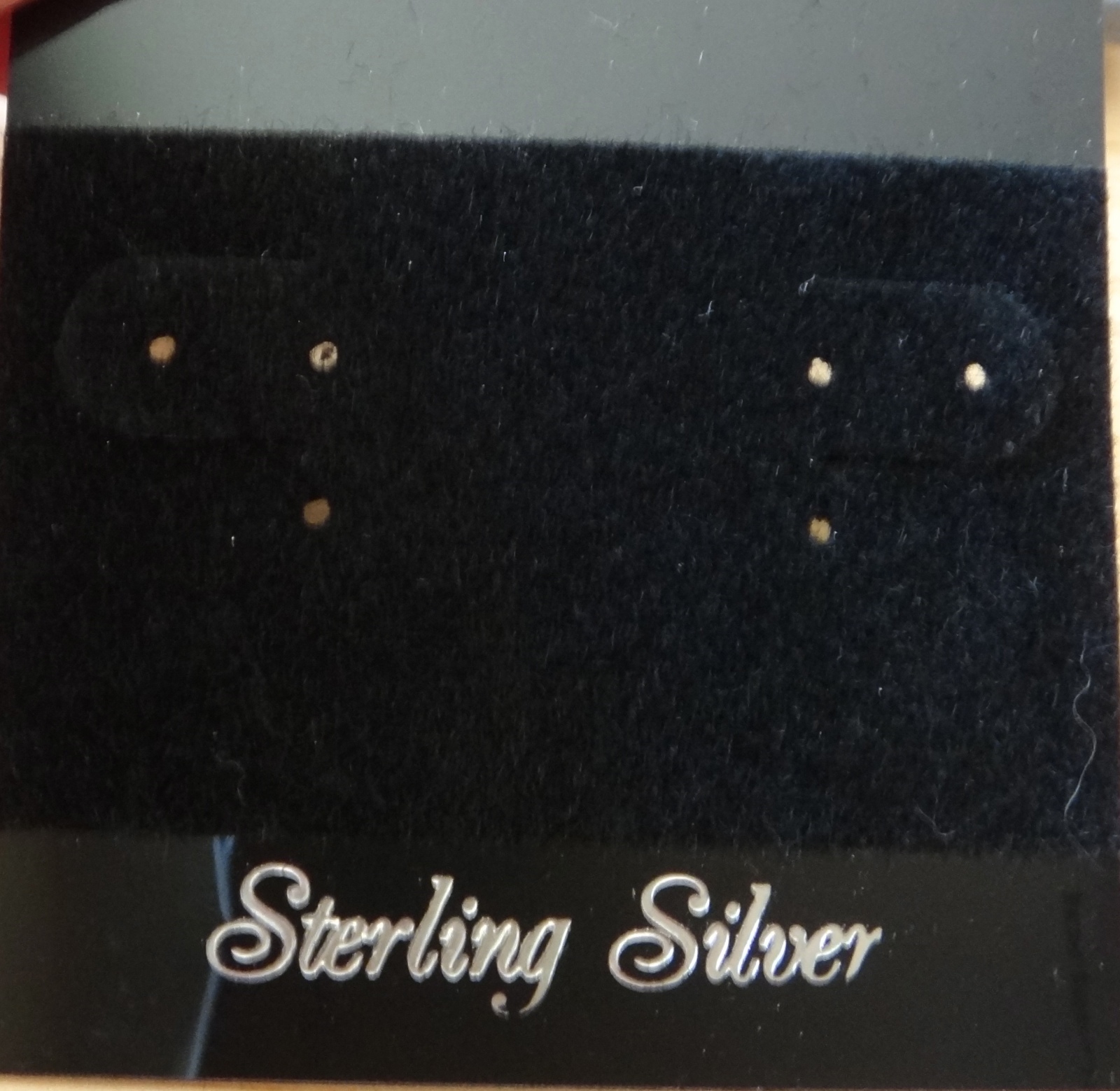 10 Earring 2"x2" Black Display Cards 6 holes & Flap for Studs Wires ...