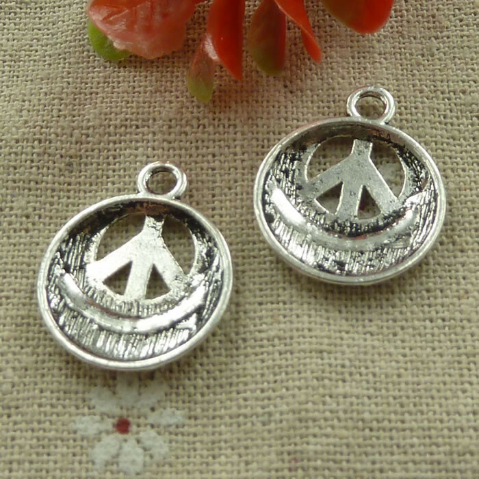 Free Ship 100 pcs tibetan silver peace symbol charms 24X20mm L-3041 | eBay