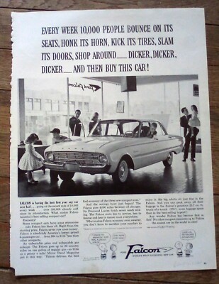 1960 Ford Falcon Print Ad 10x13 | eBay
