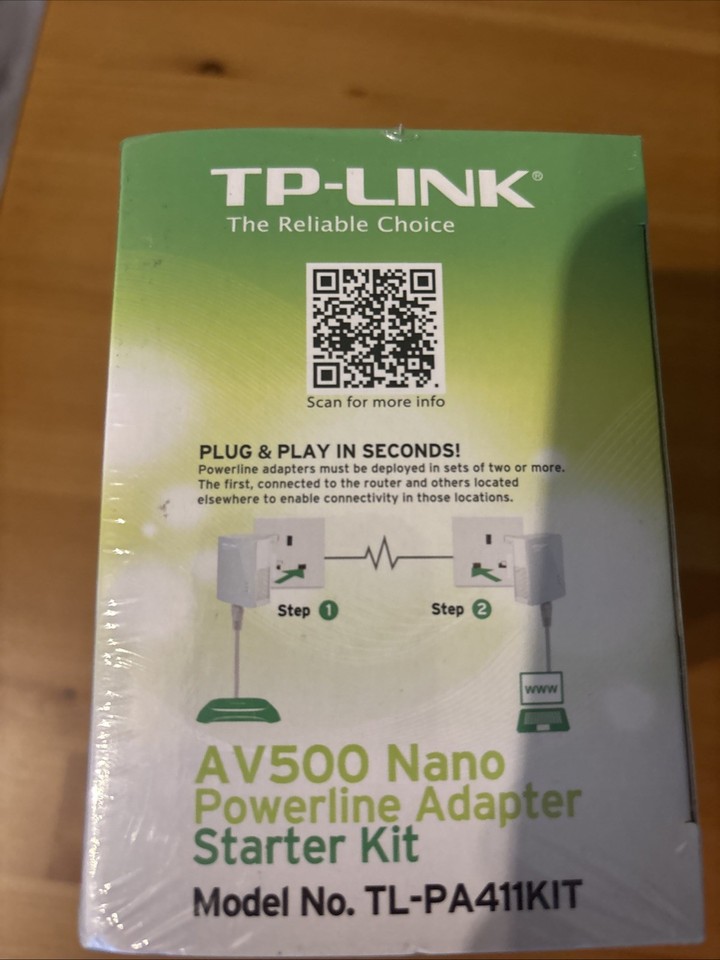 TP-Link AV500 Nano Powerline Adapter Starter Kit TL-PA411 | eBay UK