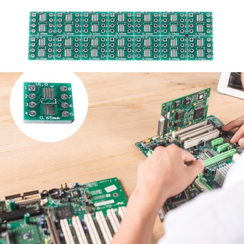50Pcs SOP8 SSOP8 TSSOP8 SMD To DIP8 Adapter 0.65/1.27mm PCB Board ...