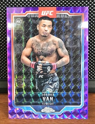 2025 Topps Chrome UFC Joshua Van Rookie Purple Geometric Refractor /10 ...