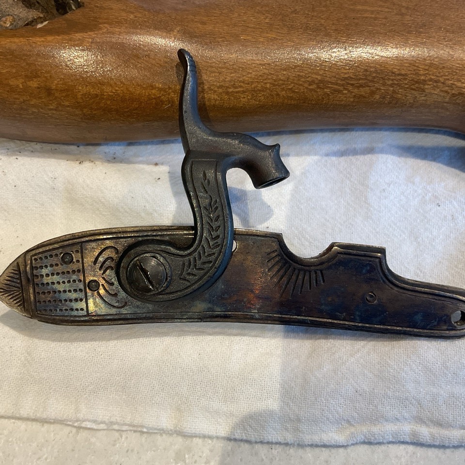 CVA JUKAR KENTUCKY RIFLE Stock 45 cal. with Ramrod Trigger And Side ...