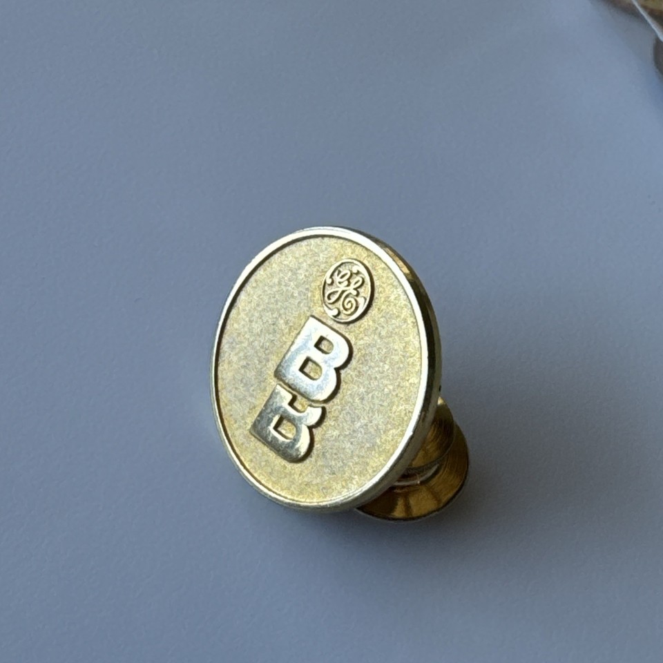 VTG General Electric GE BB Gold Tone Hat Lapel Pin | eBay