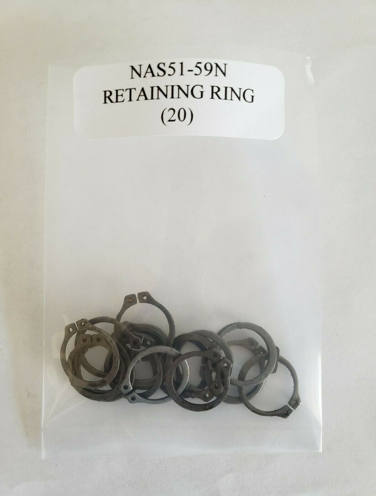 NAS51-59N External Retaining Ring 9/16" I.D Alt. 5100-59 MS16624-59 ...