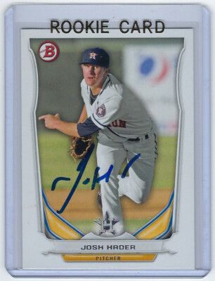 2014 ASTROS Josh Hader signed ROOKIE card Bowman #TP45 AUTO RC ...