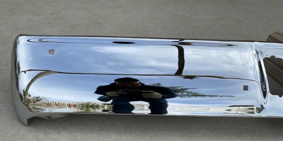 1966-1967 S Dodge Coronet Wagon Triple Plated Chrome Rear Back Bumper ...