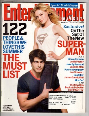 ENTERTAINMENT WEEKLY 826 / 827 JUNE 24, 2005 SUPERMAN RETURNS BRANDON ...