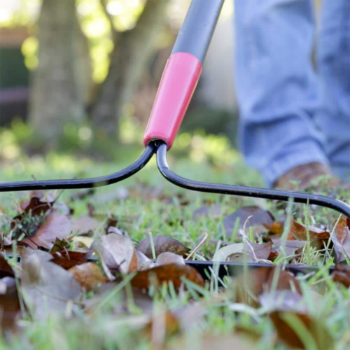 60.75 Inch Fiberglass Handle 15 Teeth Forged Steel Spring Rake Autumn ...