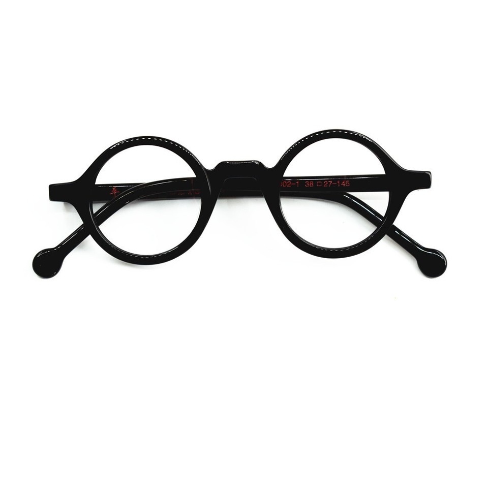 Retro Small Round Eyeglasses Acetate Matte Green Eyeglass Frames Men ...