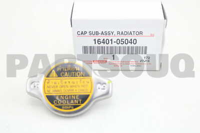 1640105040 Genuine Toyota CAP SUB-ASSY, RADIATOR 16401-05040 | eBay