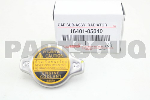 1640105040 Genuine Toyota CAP SUB-ASSY, RADIATOR 16401-05040 | eBay