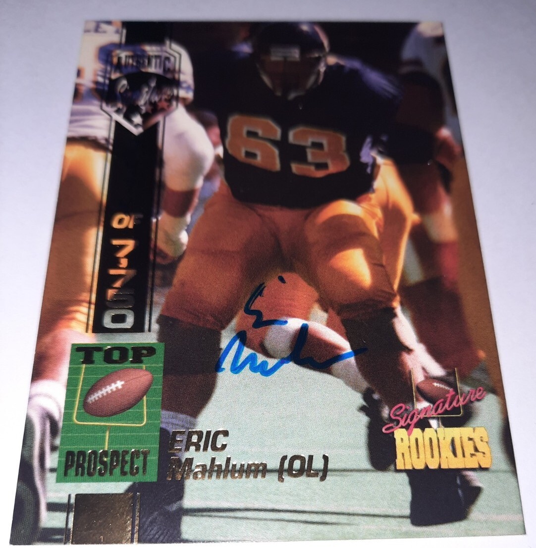 1994 Signature Rookies ERIC MAHLUM AUTO /7750 California #33 | eBay