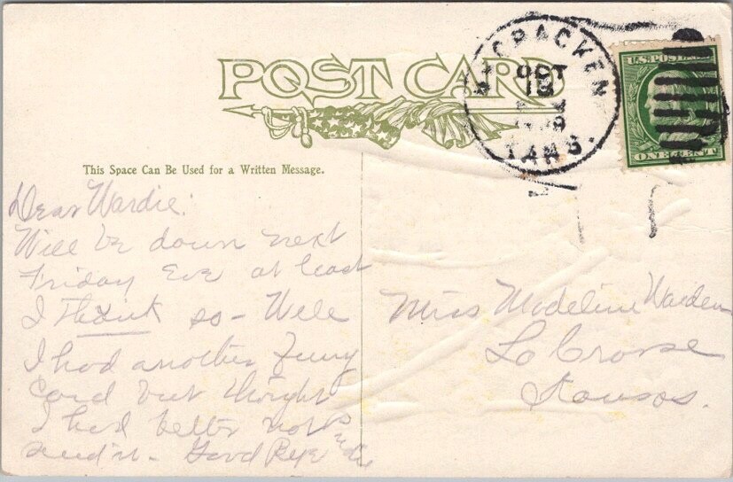 Vintage Colorado Springs Postcard "PIKES PEAK from Briarhurst" 1909 ...