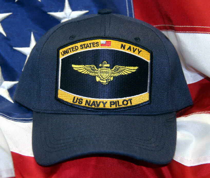 US NAVAL AVIATIOR PILOT HAT PATCH CAP US NAVY OFFICER WO WOWNH USS PIN ...