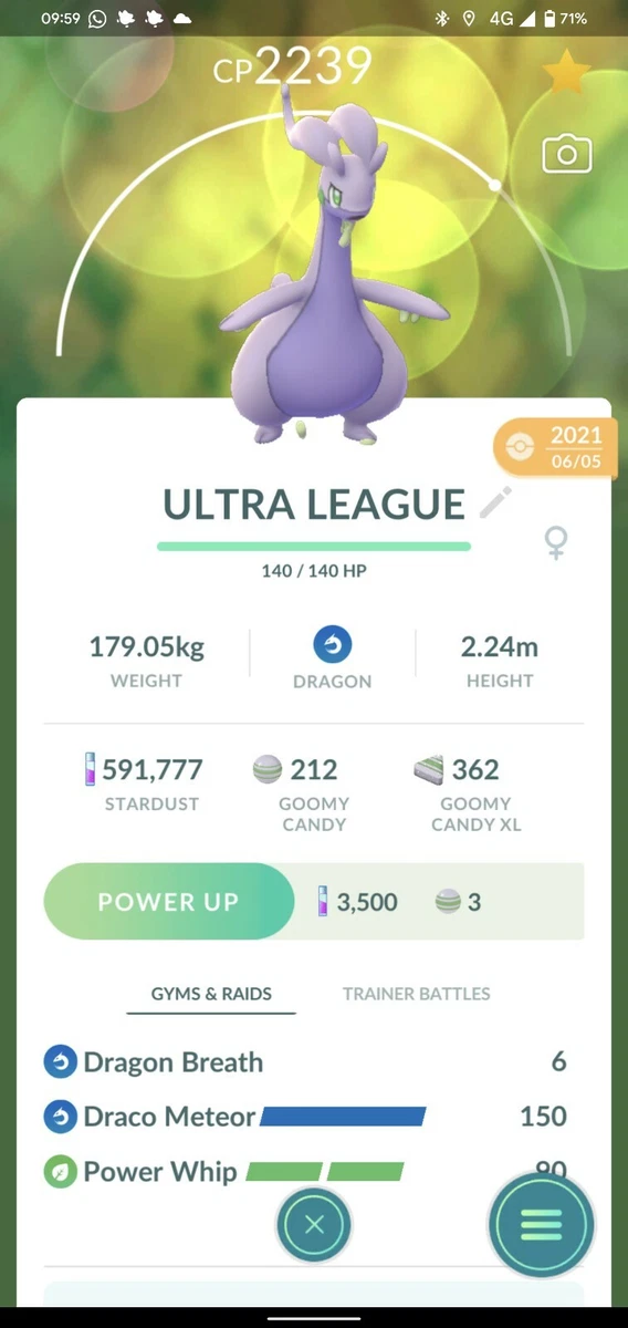 Goomy Evolution Chart