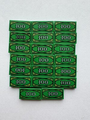 (20) LEGO Money 100 Dollar Bill Lot- Minifigure Accessory | eBay