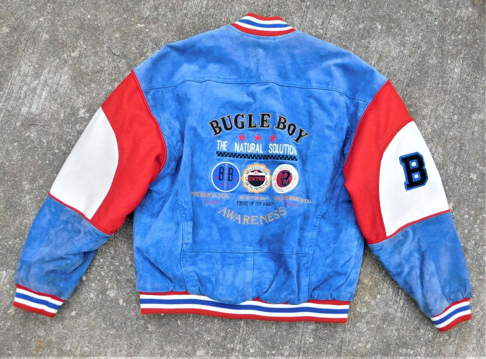 Vintage 1980's Bugle Boy Direction Suede / Wool Bombe… - Gem