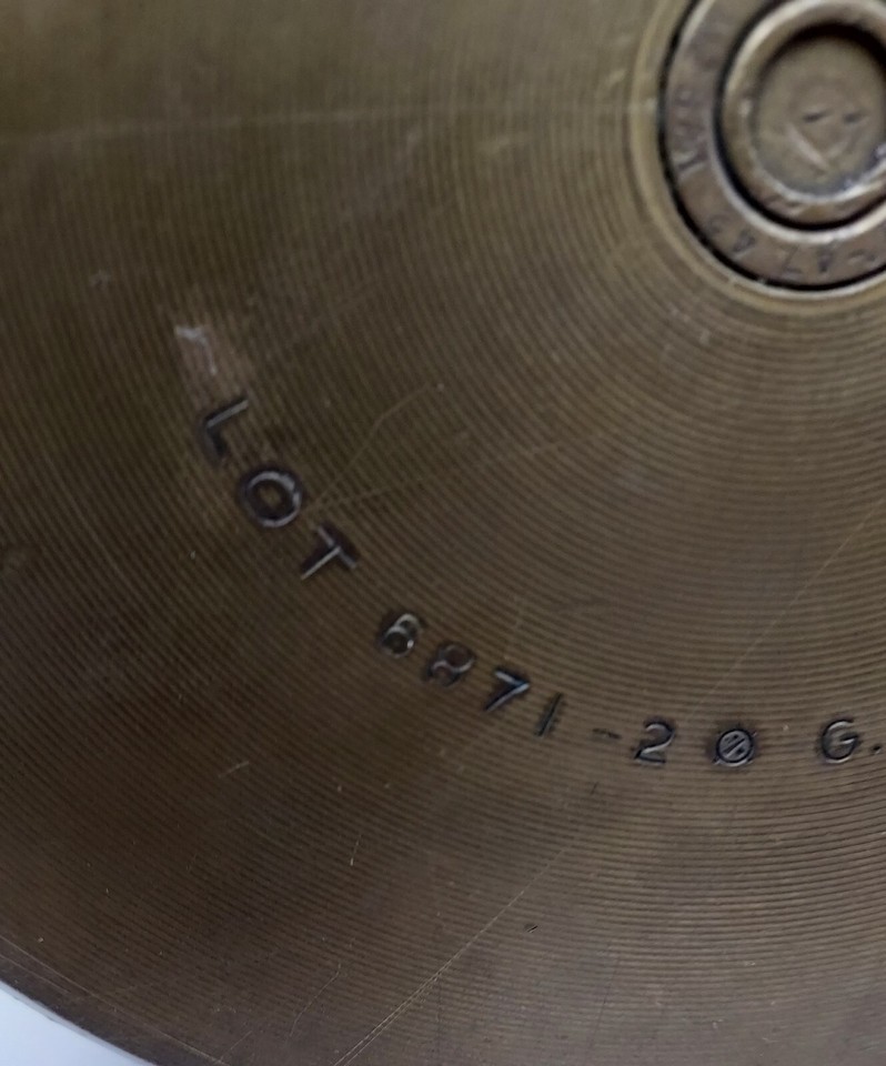 Vintage Signed and Dated WW II Heavy Solid Brass Trench Art Bullet ...